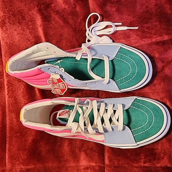 Vans | Shoes | Nwt Unisex Colorful Hightops Vans Tennis Shoes Mens Size ...